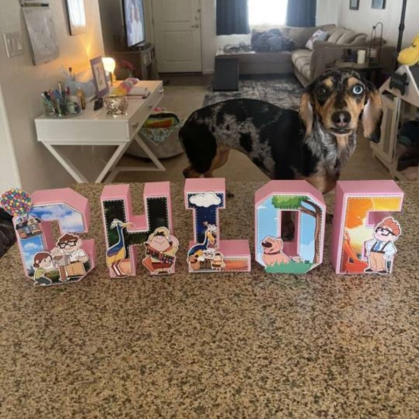 Pixar UP Movie Letter 3D - UP Party Decor - Etsy