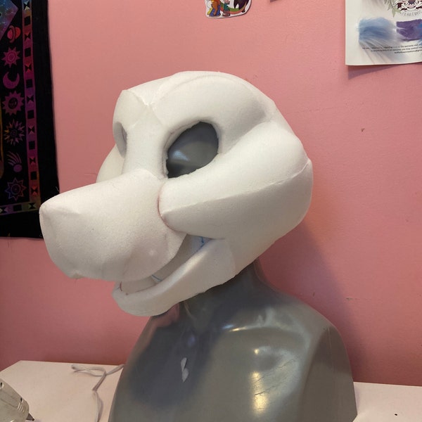 Bucket Style Foam Fursuit Head Base and Liner Pattern - Etsy