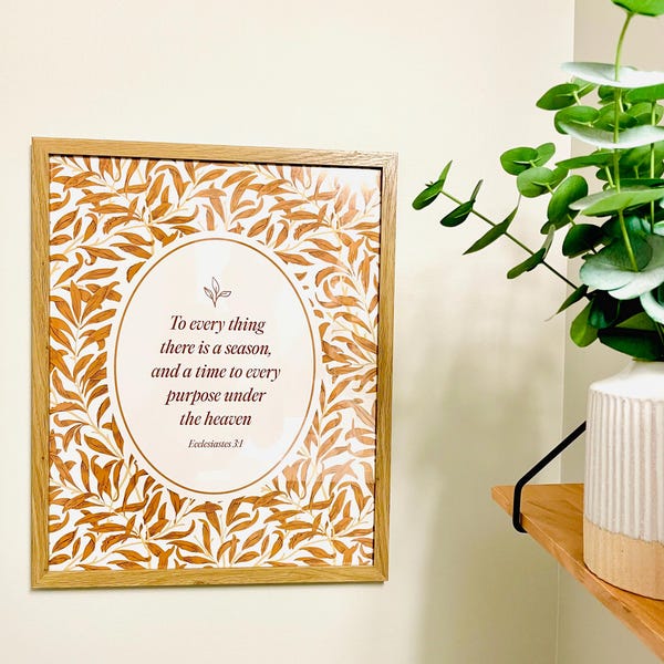 Vintage Bible Verse Wall Art, Modern Christian Wall Art, Way Maker ...