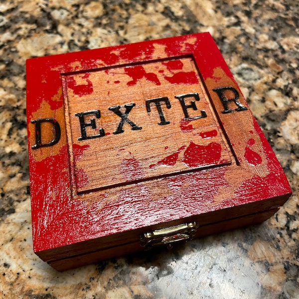 Dexter Blood Splatter Coasters | Glass Coasters | Hand Painted Coasters ...
