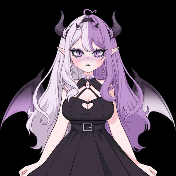 Cute Pngtuber Model | Girl Pngtuber Premade Model | Veadotube Model ...