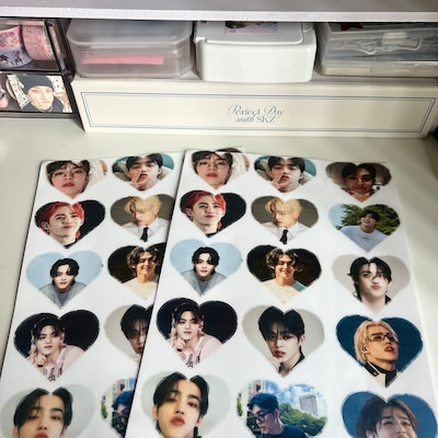 Custom Kop Heart Sticker Sheet - Etsy