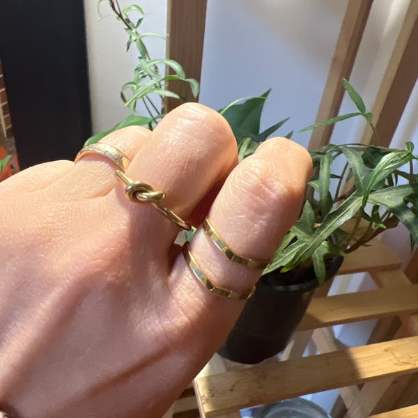 Fidget Gold Ring | Quran Jewelry | 18k Gold Plated Jewelry | Waterproof ...