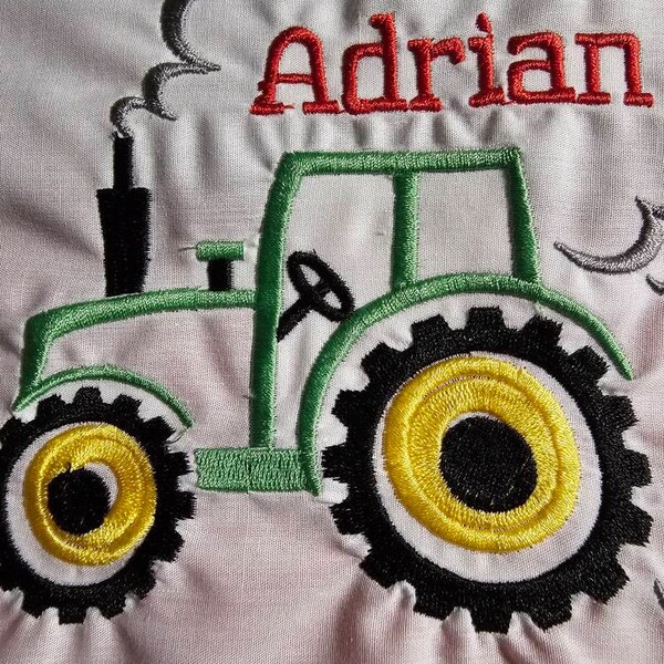 Farm Tractor Embroidery Design, Tractor Machine Embroidery File ...