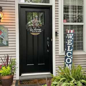 Front Door Decor Last Name/family Year Round Wreath Front Door Hanger ...