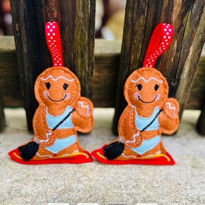 Personalised Felt Gingerbread Police Officer / Policeman / Felt ...