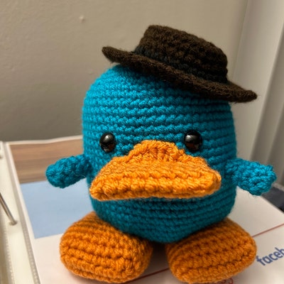Perry the Platypus Crochet Pattern, Phineas and Ferb Pattern, Ducky ...
