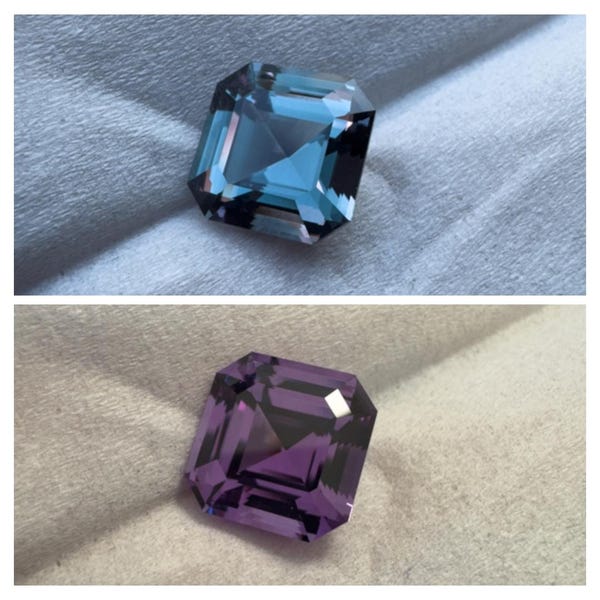 Precision Cut, Ruby, 11.15 Ct Ruby, 12x12 MM Asscher Cut Ruby, Loose Gemstone, Precious Gemstone ...