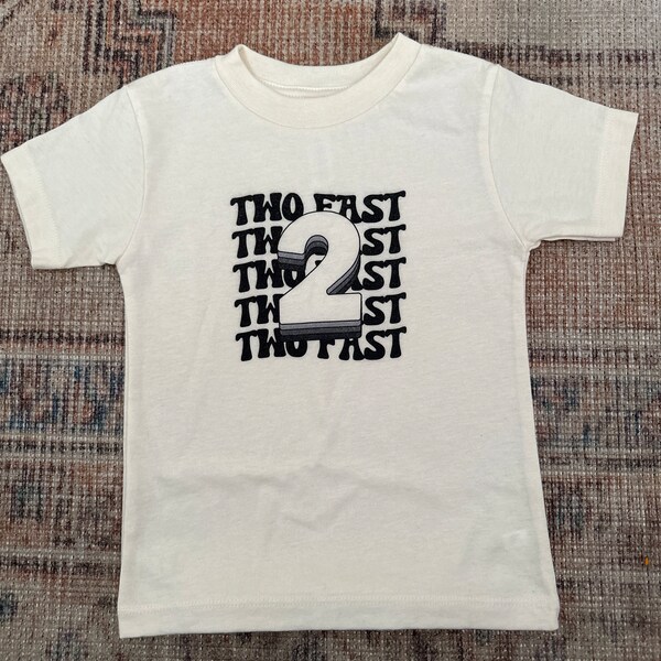 Two Fast Shirt, Second Birthday Shirt - Happy 2nd Birthday Shirt - Two ...