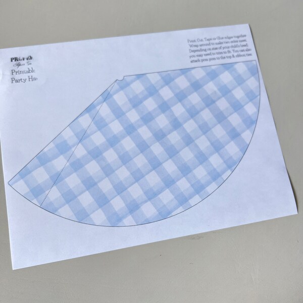 Blank Birthday Cone Hat Template: Customizable Paper Party Hat (digital ...