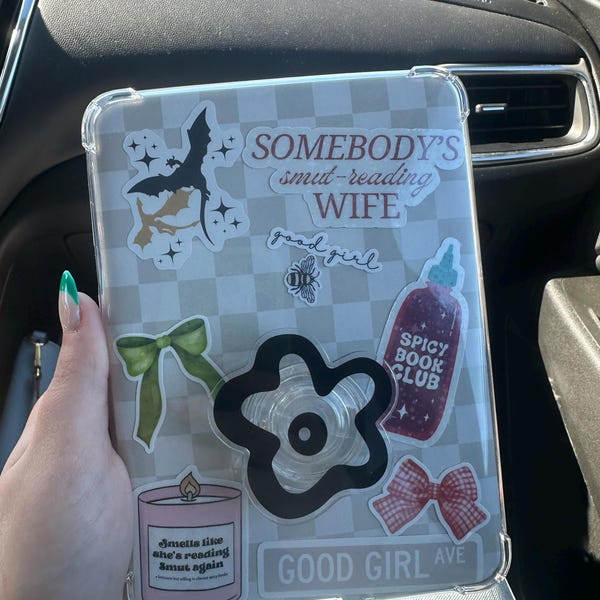 Reading Ghost Sticker, Cute Ghost Sticker, Ghost Sticker, Kindle ...