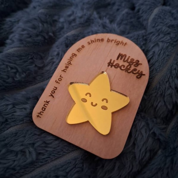 Teacher Gift | Star | Personalised | Educator Gift | Magnet | Custom ...