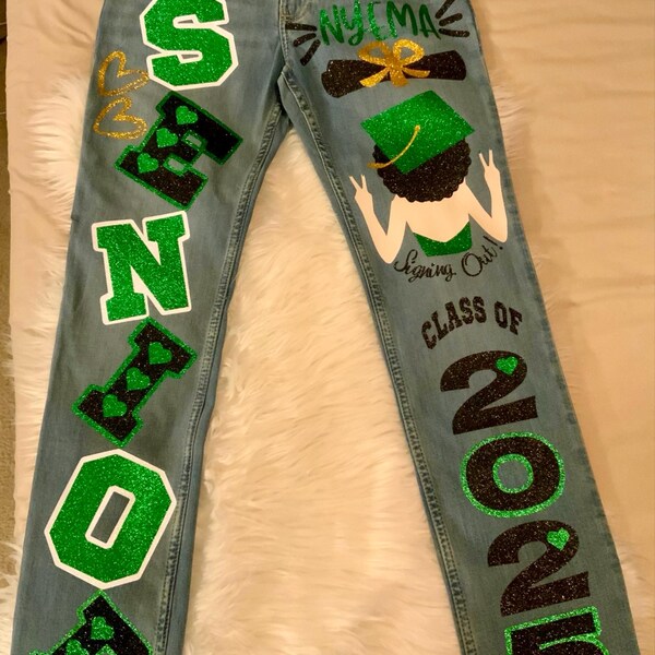 Custom Birthday/graduation Corset and Jeans Set. - Etsy