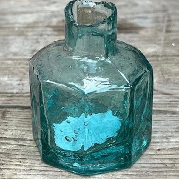 Victorian Ink Pot | 1890's | Glass Inkwell | Antique Writing Pen Pot ...