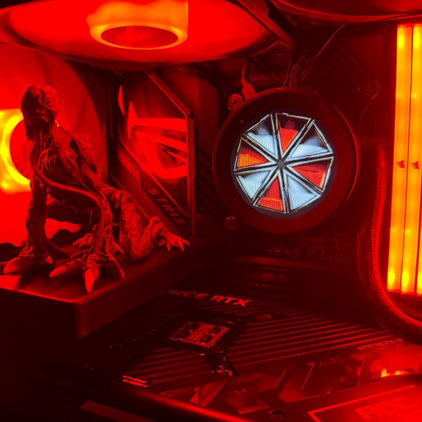 PC Figure Platform - 120mm, 140mm - PC Fan Cover - 3D Printed Gaming ...