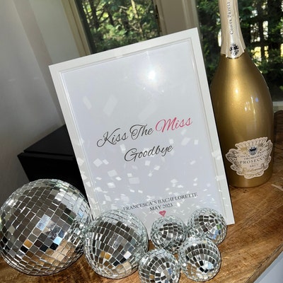 Kiss the Miss Goodbye, Hen Do Keepsake, Hens Night Supplies, Hens Night ...