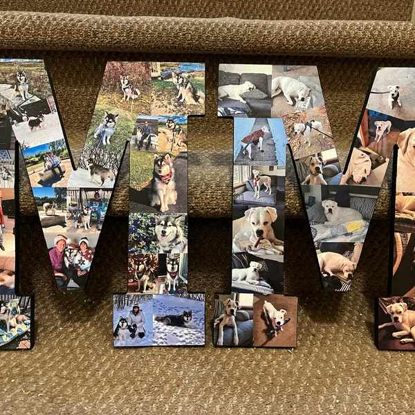 Photo Collage, Photo Collage Letter, Photo Collage Gift, Letter With ...