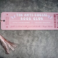 The Anti-social Book Club Bookmark | Feminist Bookmark | Bookmark ...