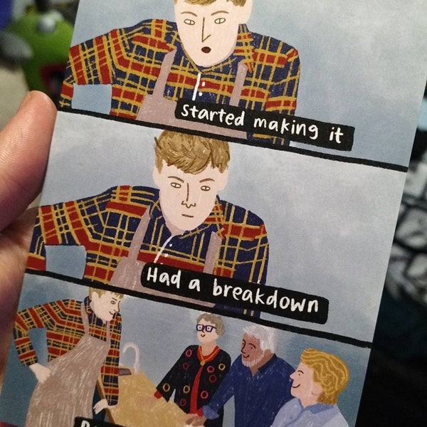 Great British Bake off - James Acaster Meme Card - Etsy