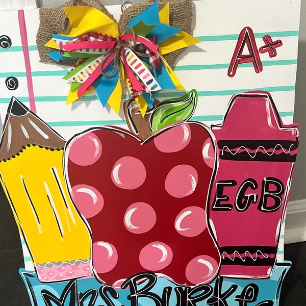 Back to School Classroom Decor | Teacher Door Hanger | Welcome to Class ...