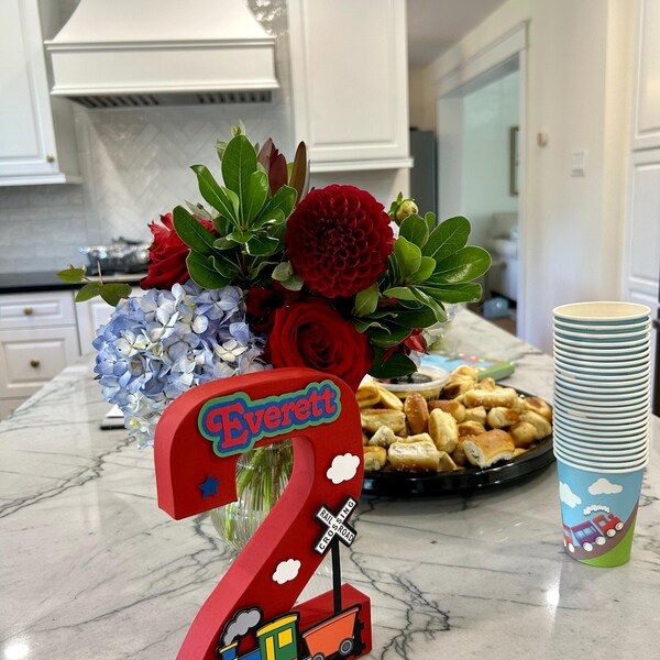 3 REX Birthday Letters, 3 Rex Birthday Centerpiece, 3 REX Birthday ...