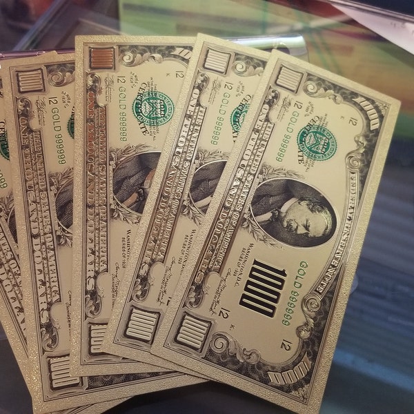 FOILED Mercury Glass Cash Envelope Set Set of 5 Cash Envelopes Sinking ...