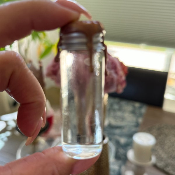 15 Tumbled Mystery Crystal Vile, Glass Vile With Mystery Crystals ...