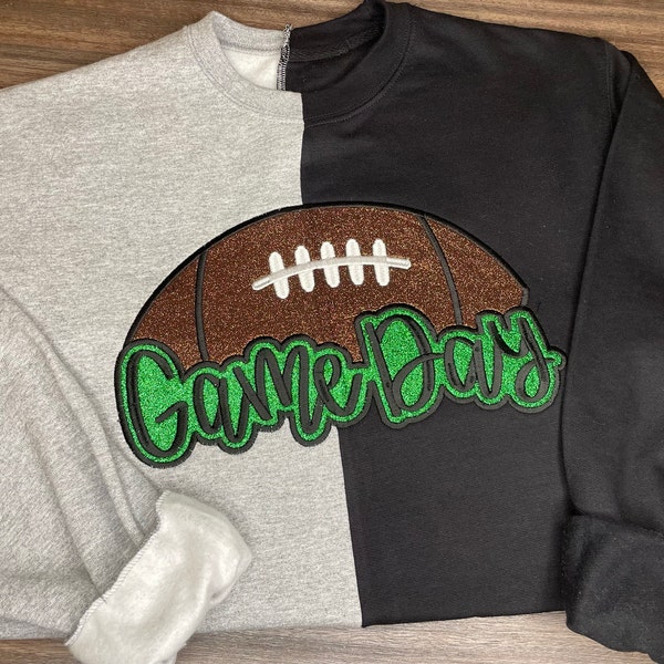 Game Day Football Applique Machine Embroidery Design - Etsy