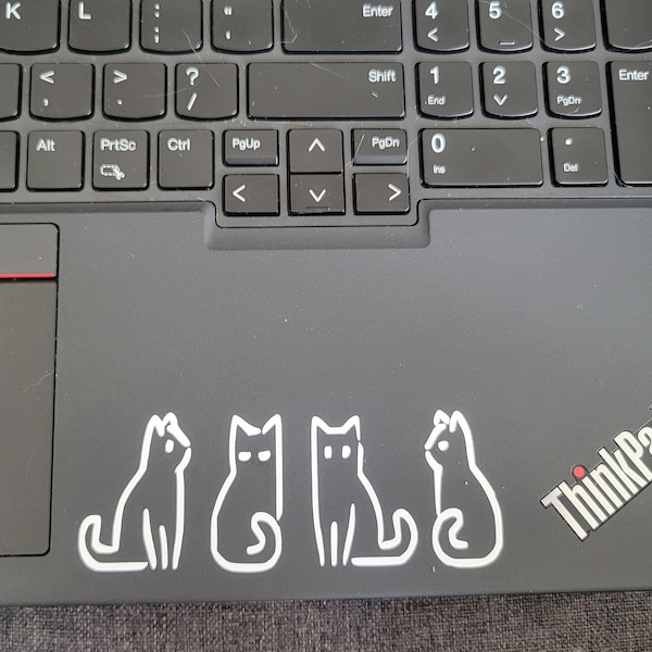 A Vinyl Decal With Some Very Small Cats, Cat Lover, Car Decal ...