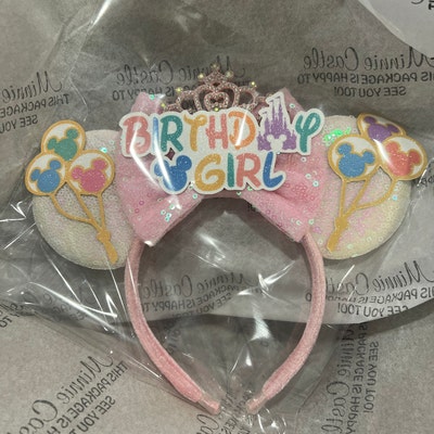 Birthday Girl Crown Ears, Mickey Ears, Minnie Ears, Birthday Ears ...