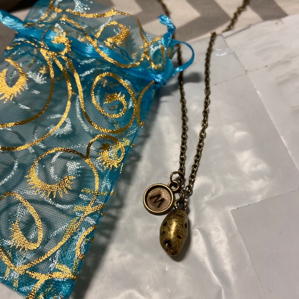 Potato Necklace SMALL Bronze Potato Charm Necklace Potato Jewelry ...