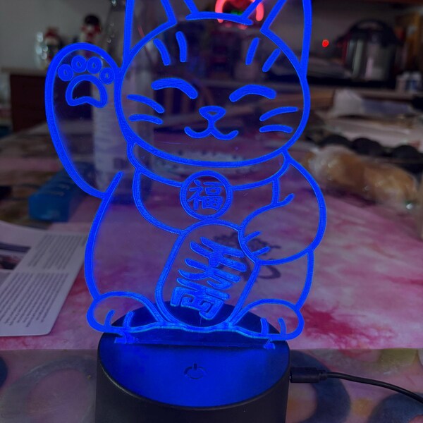 3D LED Middle Finger Lamp, Night Lamp, Night Light, Illusion Lamp ...