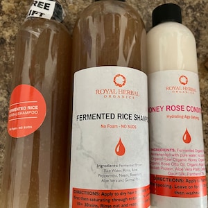 Fermented Rice Water Shampoo, 16oz No Suds Shampoo, Rice Water Shampoo ...