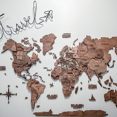 Travel Wire Word Sign Travel Wall Art Handmade Travel Metal Word Sign ...