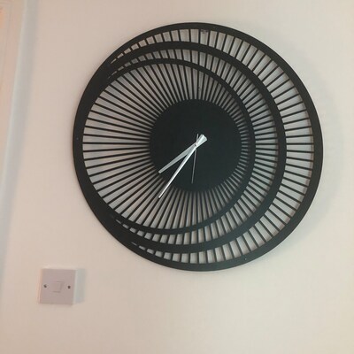 Unique Design Metal Wall Clock, Round Wall Clock, Triple Circle Metal ...