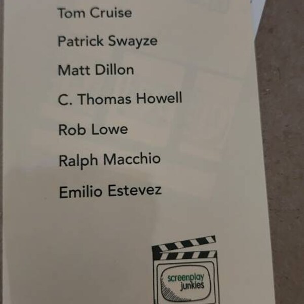 The Outsiders Movie Script Original Full Screenplay - Etsy