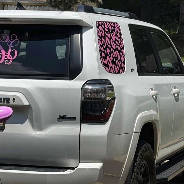 Fits 2010-2024 Toyota 4RUNNER Rear Side Window Leopard Cheetah Print ...
