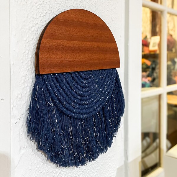 Minimalist Half Moon, Wall Hanging Frame, Macrame Half Moon, Macrame ...