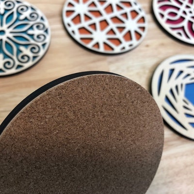 5-piece Unique Geometric Wood Coasters for Home Decor - Etsy