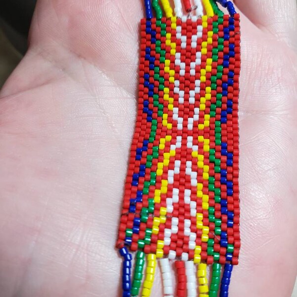 Métis Bow Tie With the Infinity Symbol Odd Peyote Beading Pattern Large ...