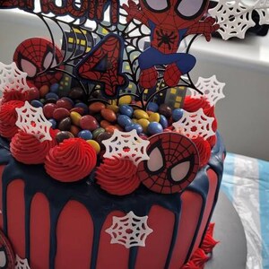 Personalised Spider-man Cake Topper With the Option of Added Stickers ...