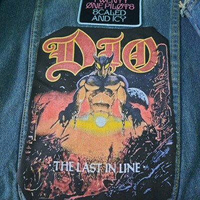 Dio the Last in Line Back Patch Cosplay Eddie Munson - Etsy UK