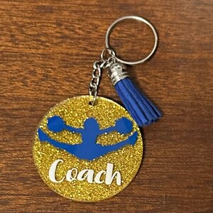 Personalized Cheerleader Name Keychains Dance Keychain - Etsy