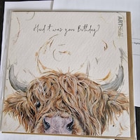 Udderly Gorgeous Cow Greeting Card - Etsy UK