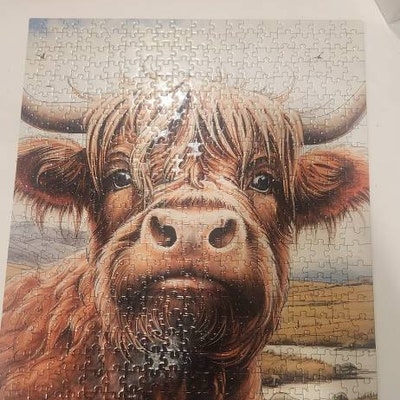 Highland Cow in a Bucket Puzzle 110,252,500, 1014-piece - Etsy
