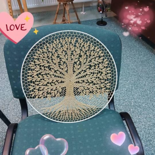 Tree of Life Mandala Crochet Pattern PDF, 70cm 28in Wall Hanging ...