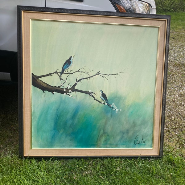 J. Gerard Signed Original Oil Painting on Canvas in Oak Frame - Etsy