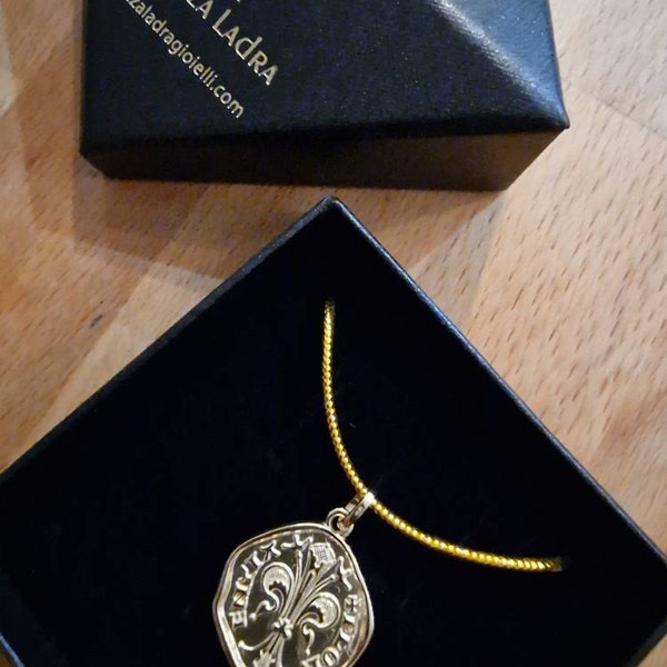 Chevalier Ring With Lily Symbol of Florence Made in 925 Sterling Silver ...