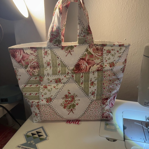 Mini Chunky Handle Tote Bag | PDF Sewing Pattern & Tutorial | Instant ...