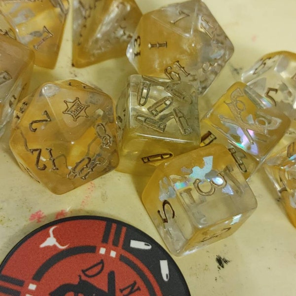 Wild West Exclusive 11 Dice Set | Cowboy Gunslinger Themed DND DICE ...